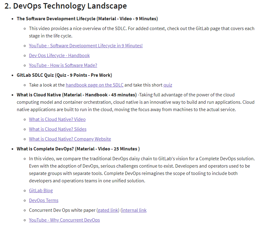 GitLab eLearning Modules